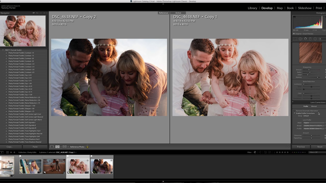 Edit using Film Bohemian along with Clean Edit Portrait Workflow - YouTube