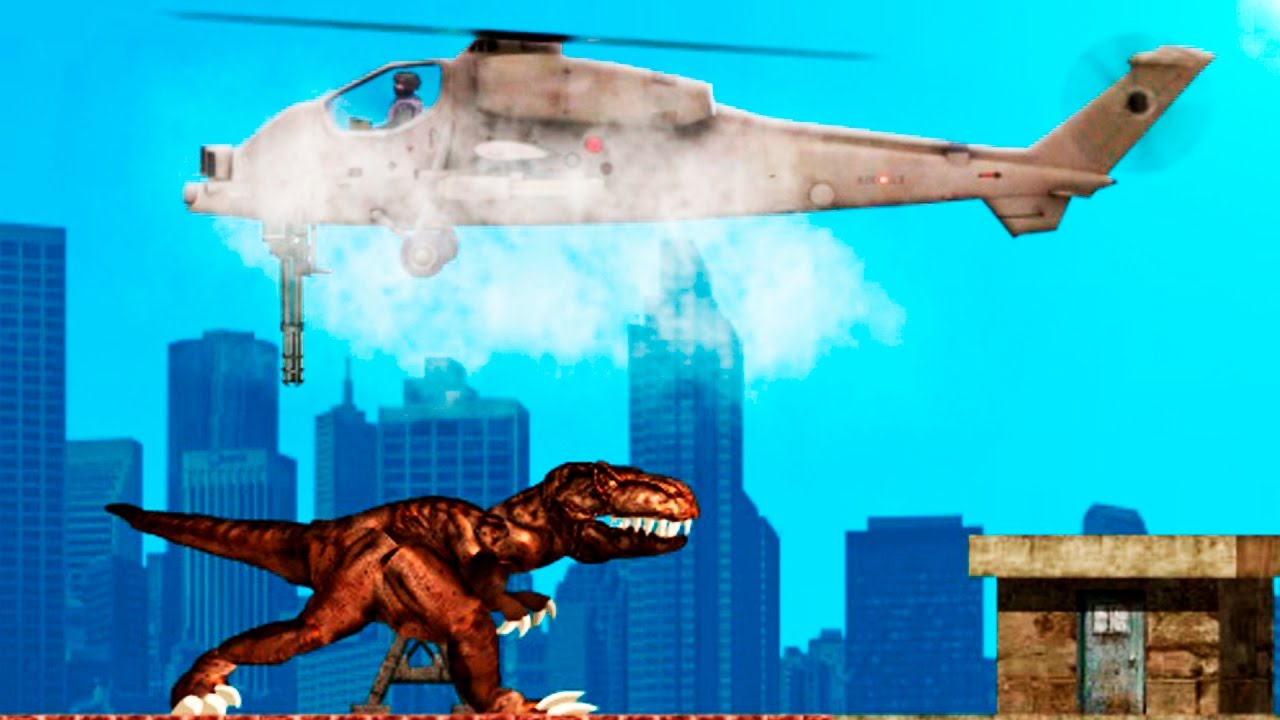 ДИНОЗАВР РЕКС в Нью Йорке #1 уничтожает всех ВИДЕО игра NY REX DINOSAUR ...
