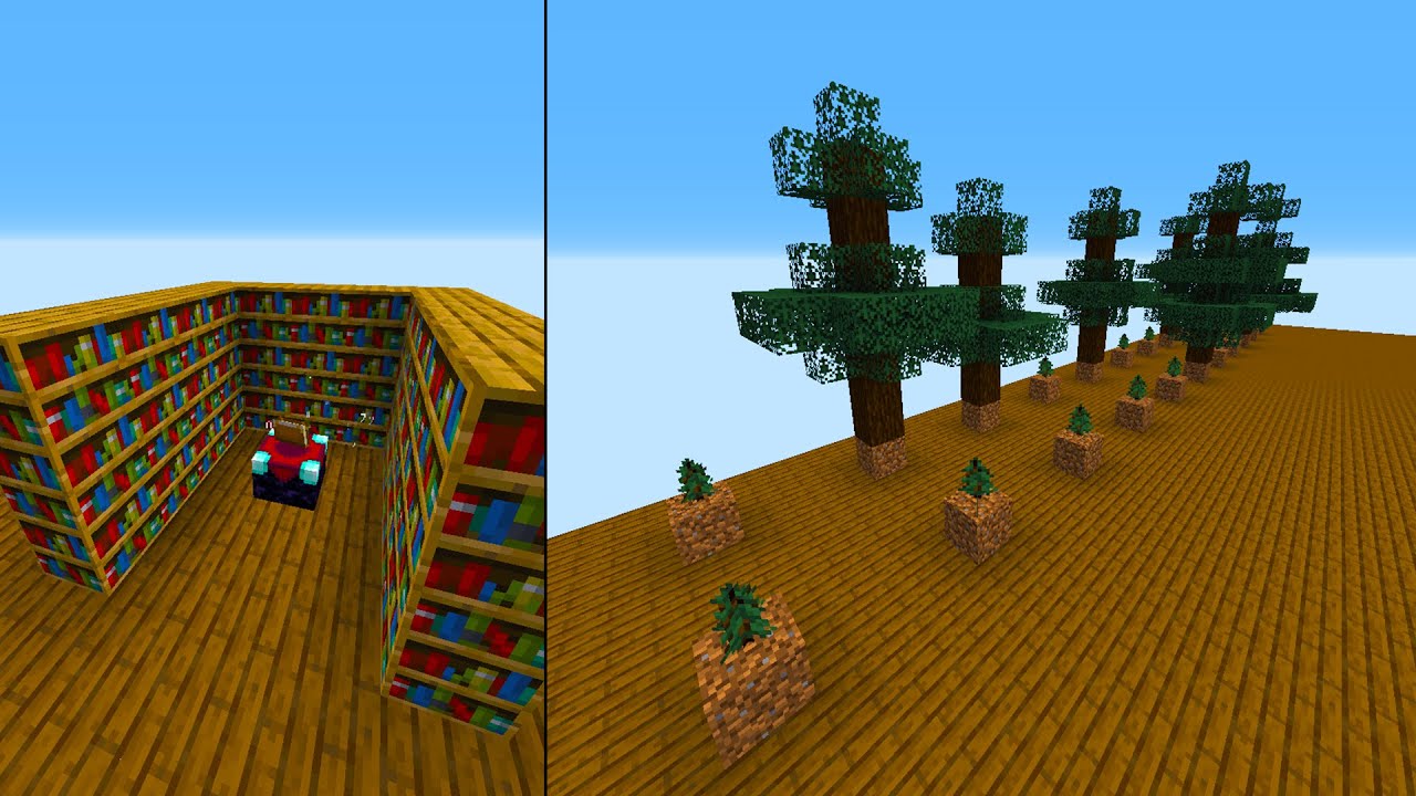 TREE FARM BOUWEN & EINDELIJK ENCHANTEN - Minecraft Skyblock 1.16 - YouTube