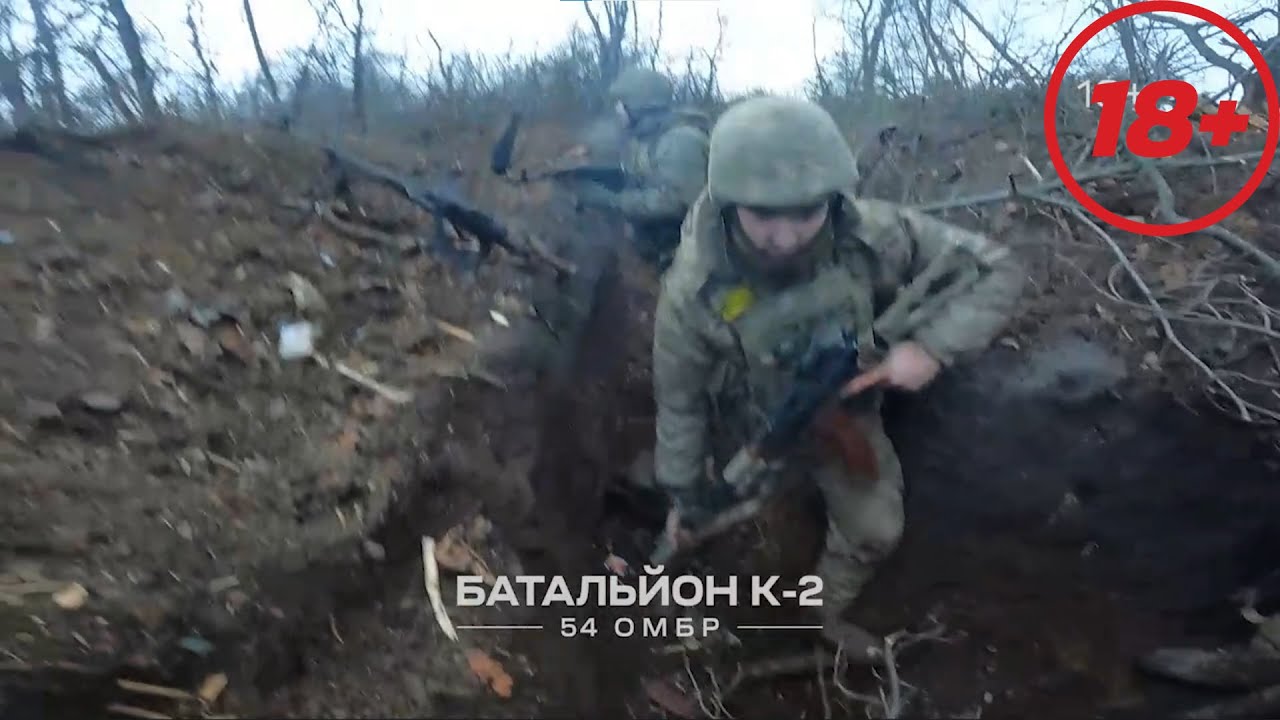 Ukraine/Russia war combat footage: Russian trench position take over ...