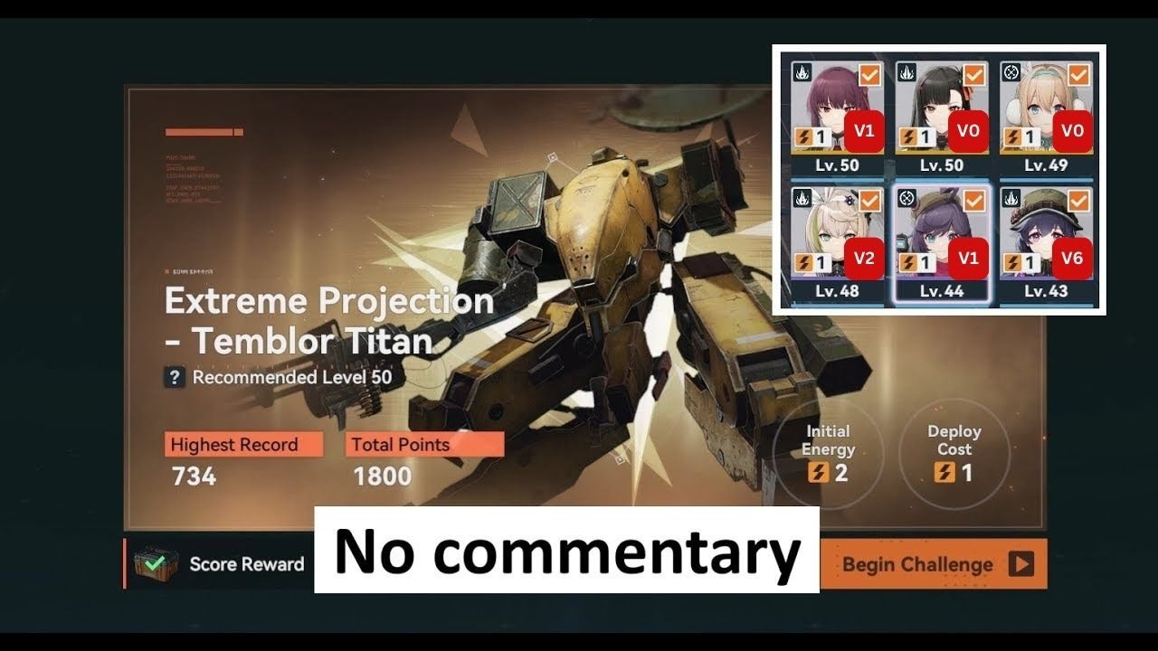 【GFL2】Endless Projection Season 1 - BOSS Temblor Titan 1800 points ...