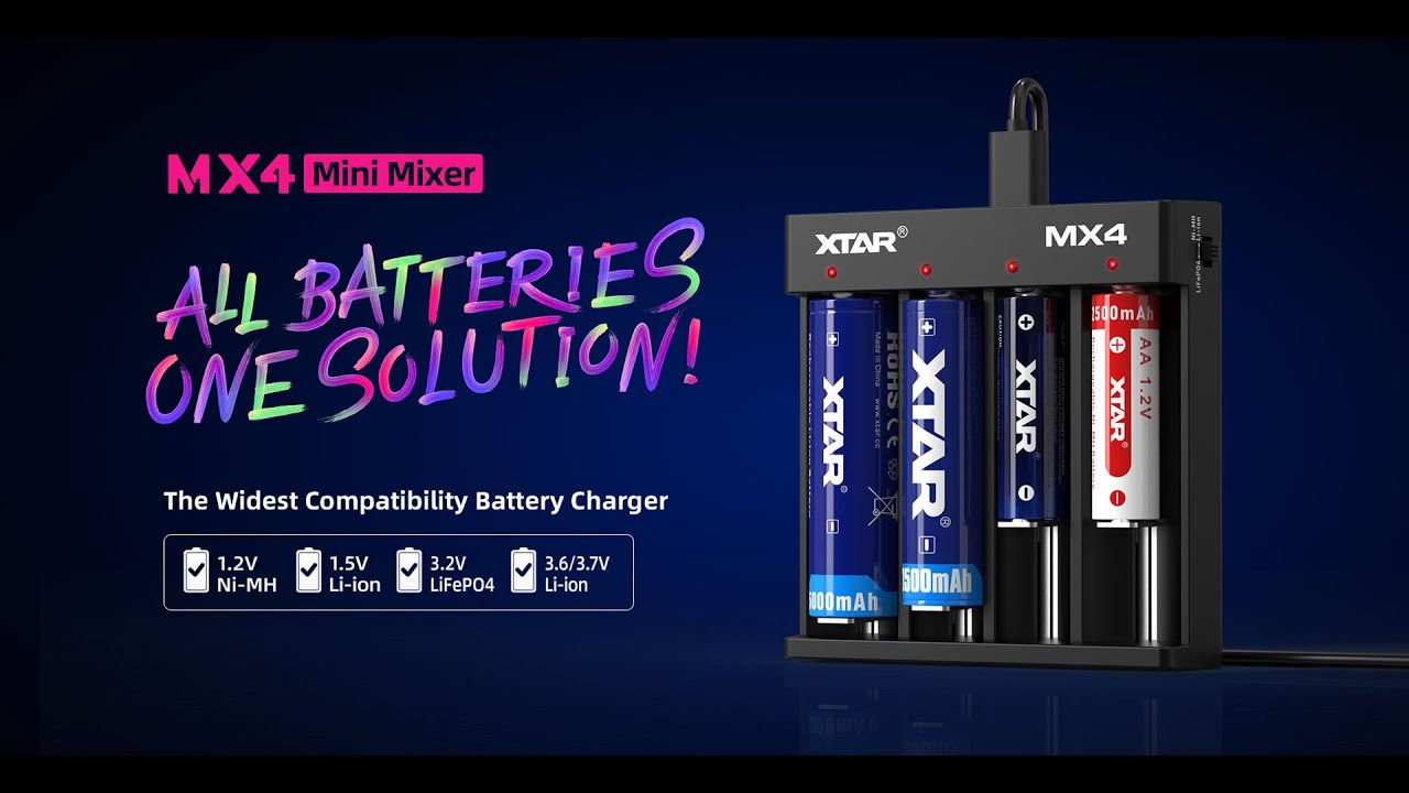XTAR MX4 Empower Your Devices, Any Battery, Anytime! - YouTube