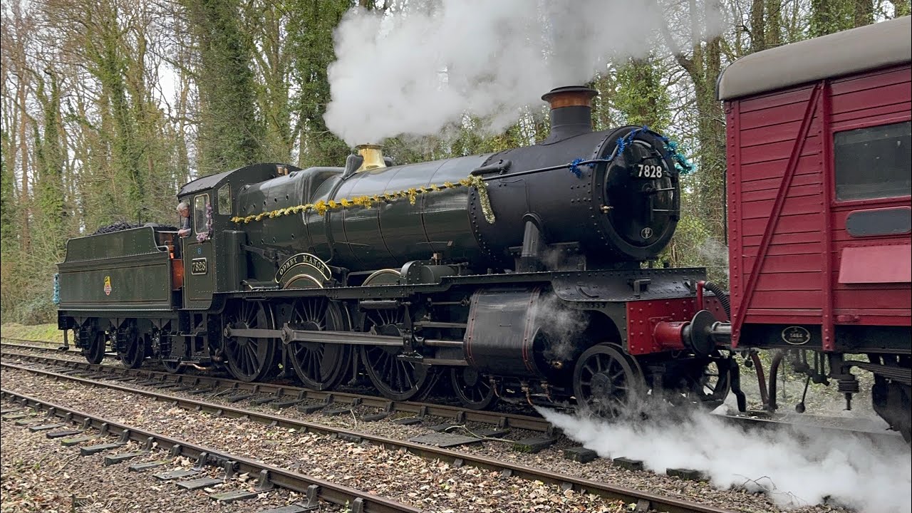 9351 on Santa Specials and 7828 on the Panto train on The West Somerset ...