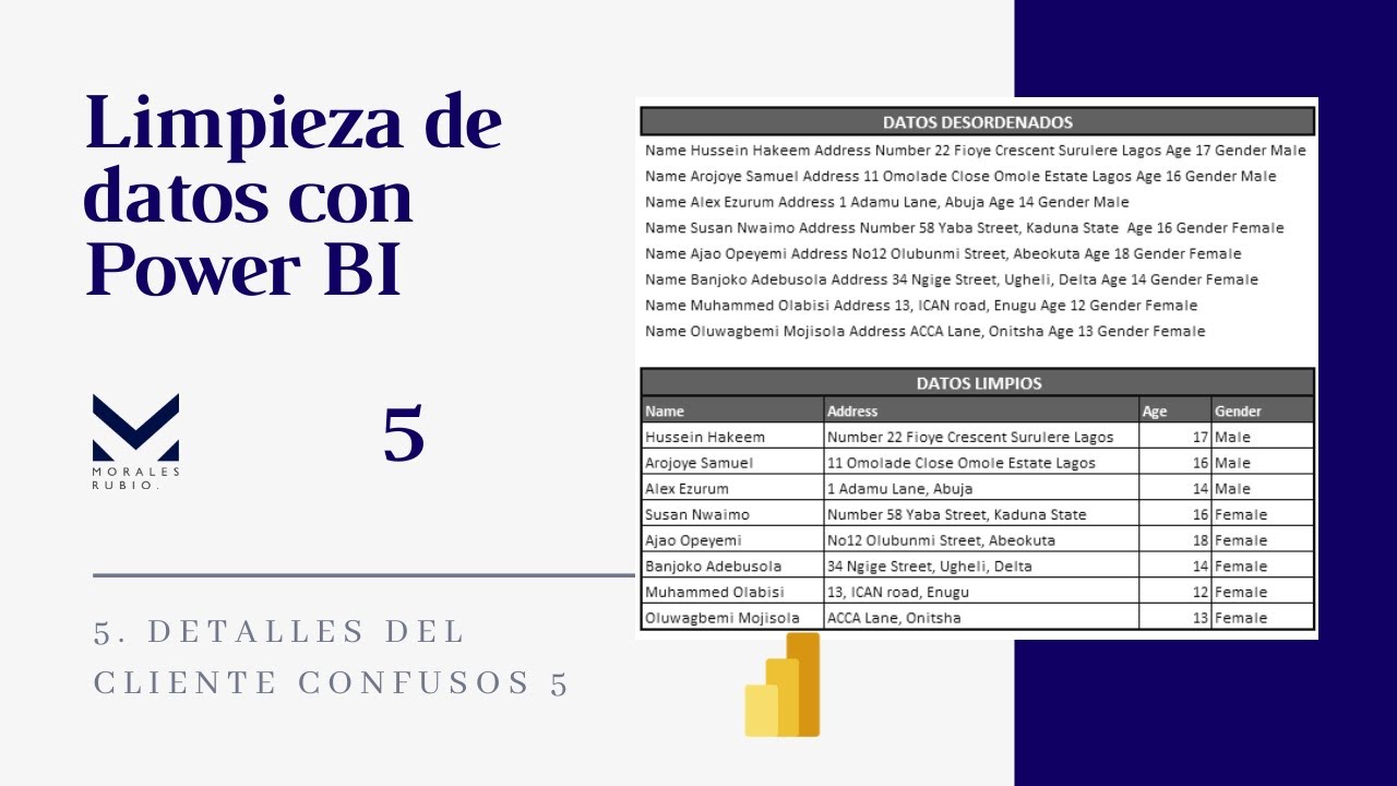 Limpieza de datos con Power BI - Detalles del cliente confusos - 5 ...