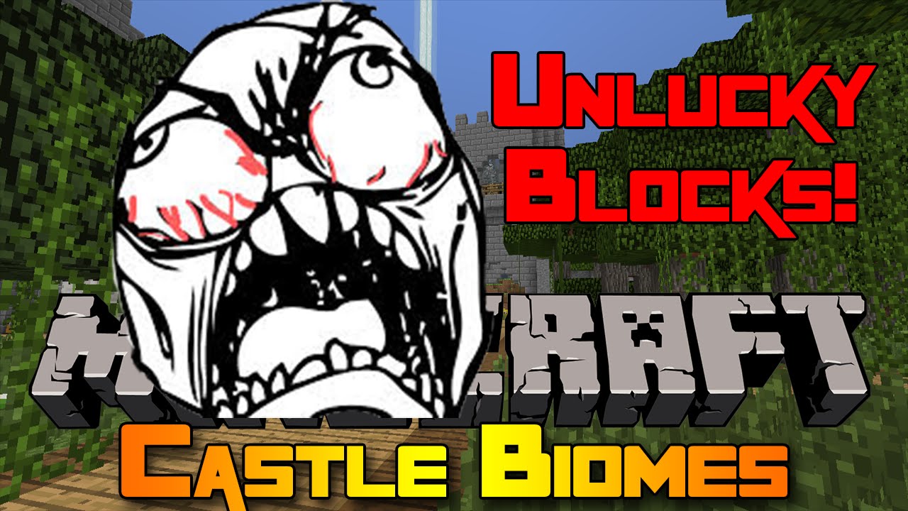 UNLUCKY BLOCKS! - Minecraft Mini-game: Lucky Block Castle Biomes! - YouTube