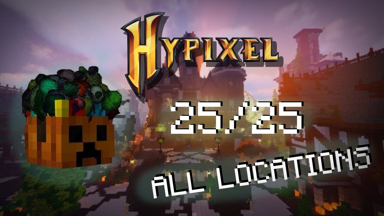 All Candy Basket Locations 25/25 | Hypixel Halloween 2020 - YouTube