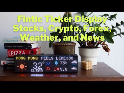 Fintic Ticker Display for Stocks, Crypto, Forex, Weather, and News ...