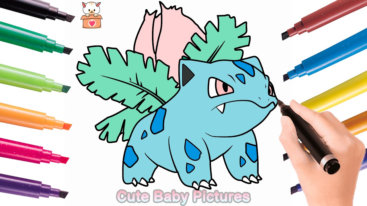 How to Draw Cute Pokemon Ivysaur - YouTube