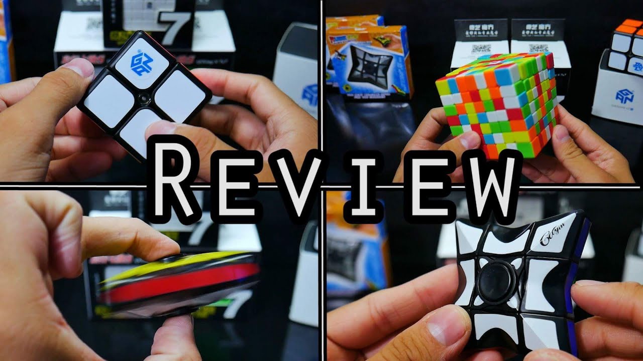 Unboxing/Review - GAN 249v2 M, QiYi QiXing 7x7, Fidget Spinner 1x3x3 ...