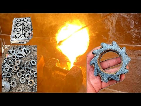 Metal Casting Foundry: Handcrafted Oil Pump Gear Set Manufacturing ...