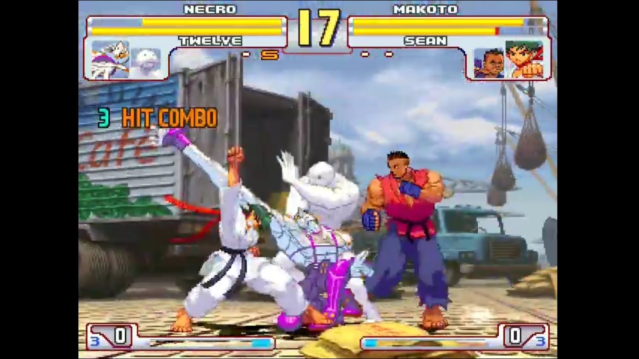 (pc: mugen) Street Fighter III 3rd Strike (Necro & Twelve) - YouTube