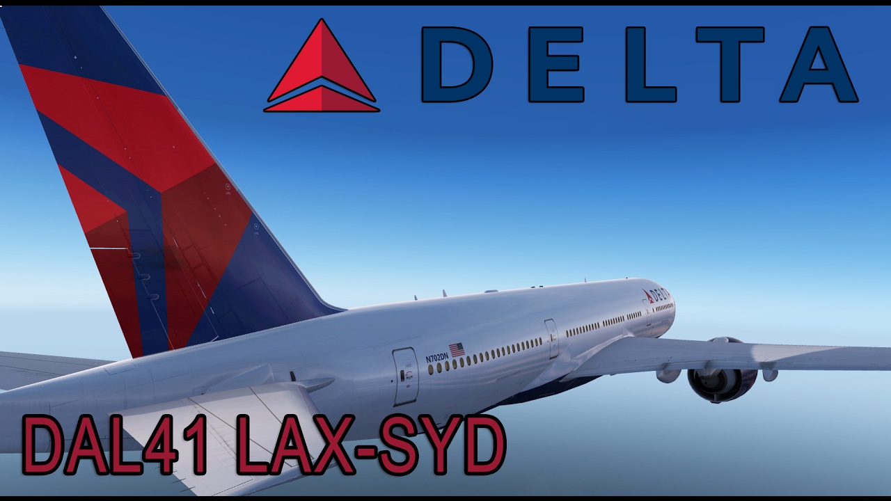 Prepar3d v3.4 Delta Airlines 41 Los Angeles - Sydney - YouTube