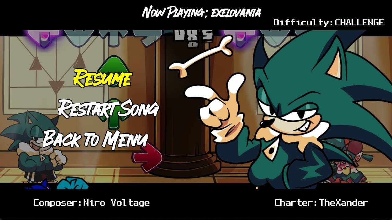 Exelovania Gameplay | FNF Skeletons Brothers: Fallen Borders ...