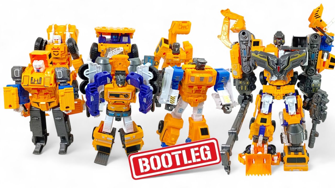 Transformers armando los 6 Constructicons del HUGE DEVASTATOR BOOTLEG ...