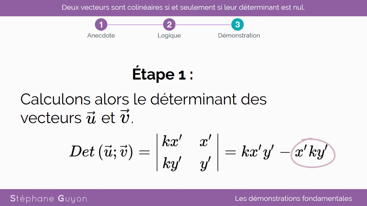 Démonstrations fondamentales colinéarité - YouTube
