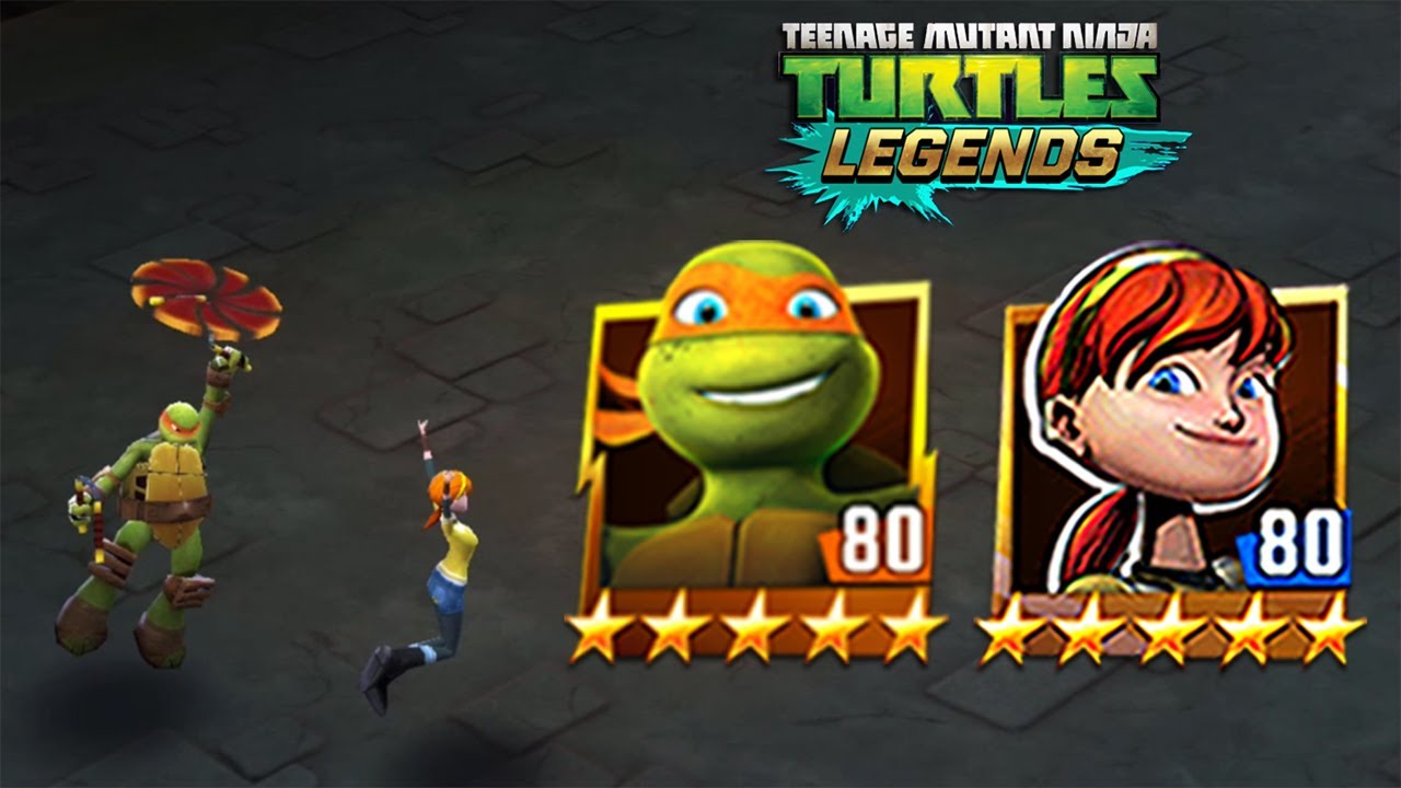 TMNT Legends Michelangelo & April Duo Team - YouTube