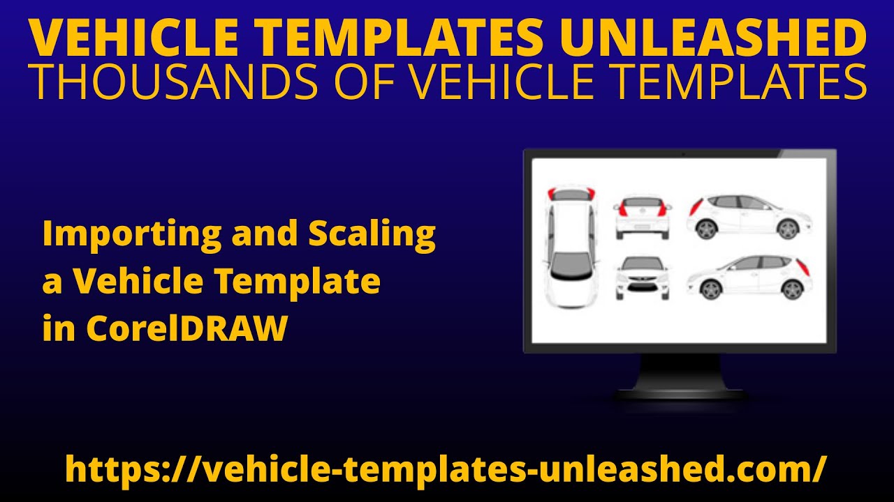 Importing and Scaling a Vehicle Template in CorelDRAW - YouTube
