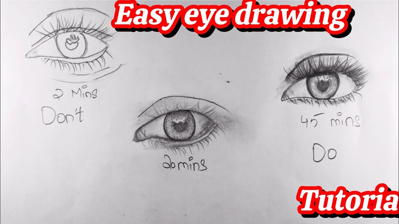 easy 👀eye drawing for beginners | best tips for drawing | artist pandu ...