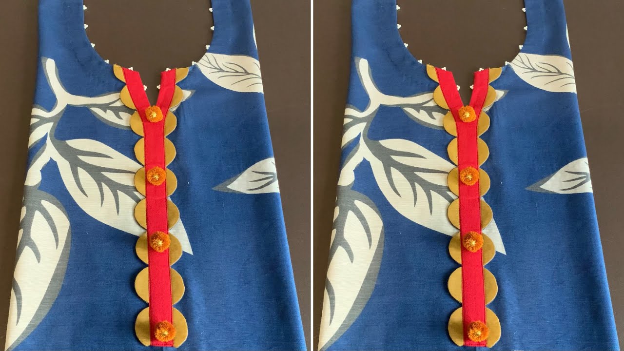 Trendy and elegant neck design cutting and stitching - YouTube
