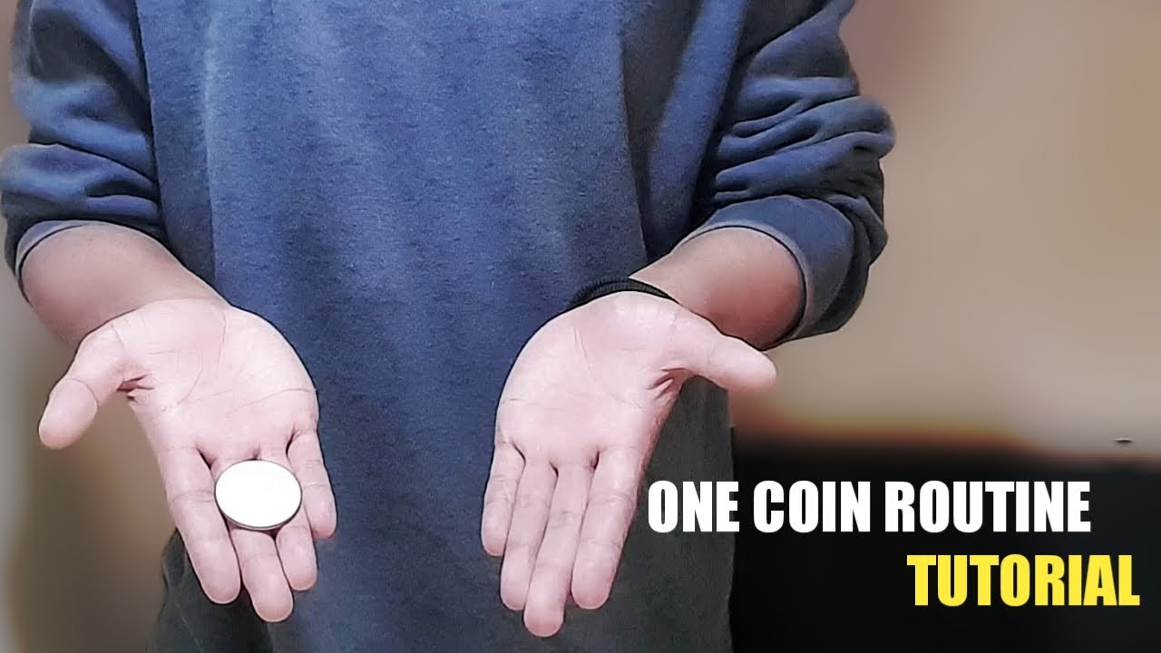 Learn HOW to do a Cool FINGER PALM ROUTINE using ONE COIN | The Power ...