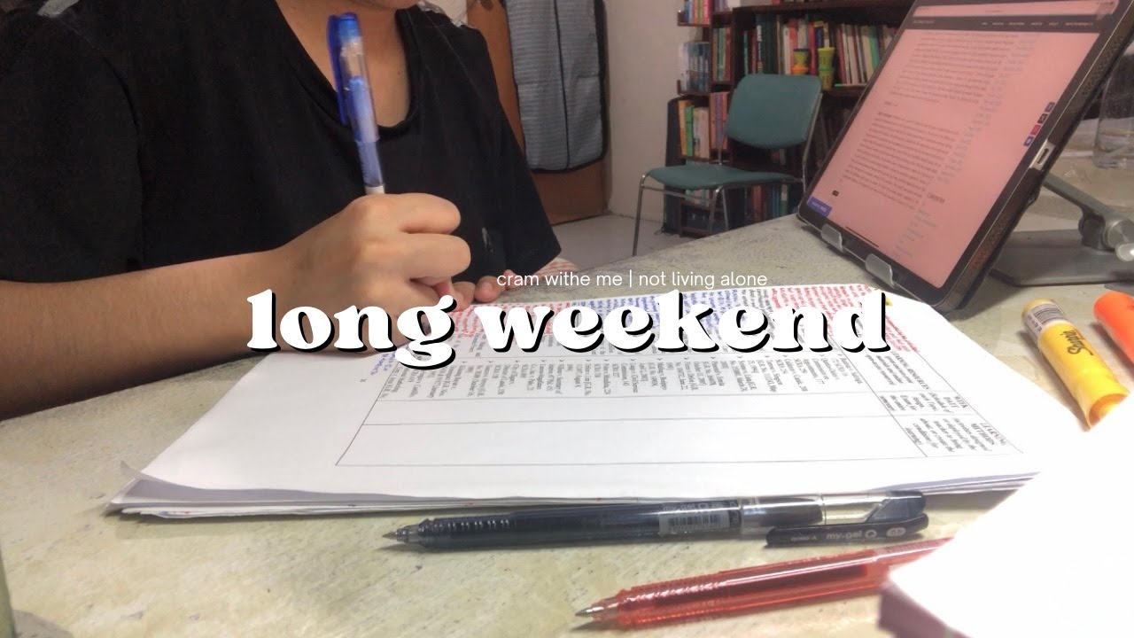 Long Weekend Study with Me | Not Living Alone - YouTube