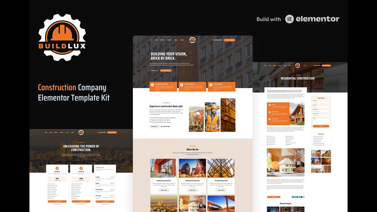 Buildlux Elementor Template Kit: Step-by-Step Complete Website Building ...