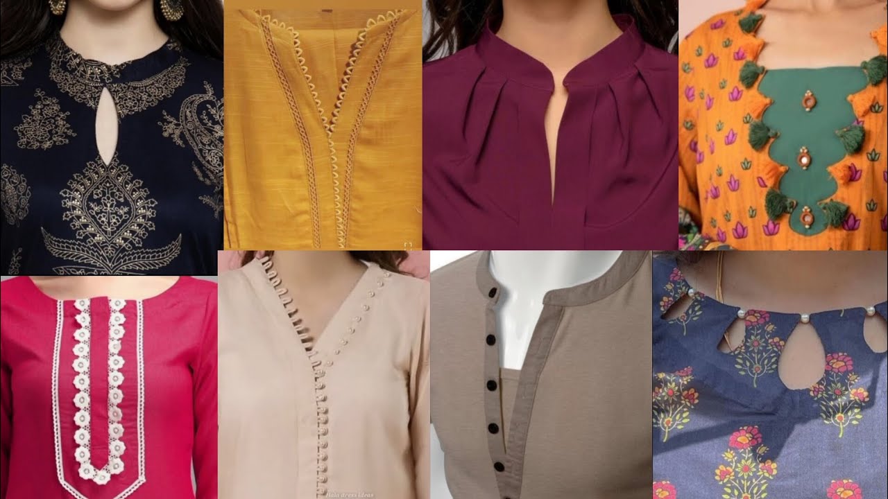 beautiful trendy neck line design ideas for girls #latest galy Kay ...