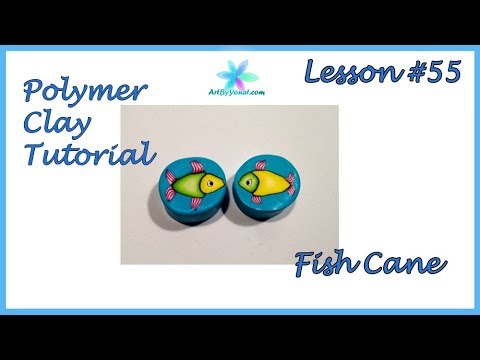 Polymer Clay Tutorial - Fish Cane - Lesson #55 - YouTube