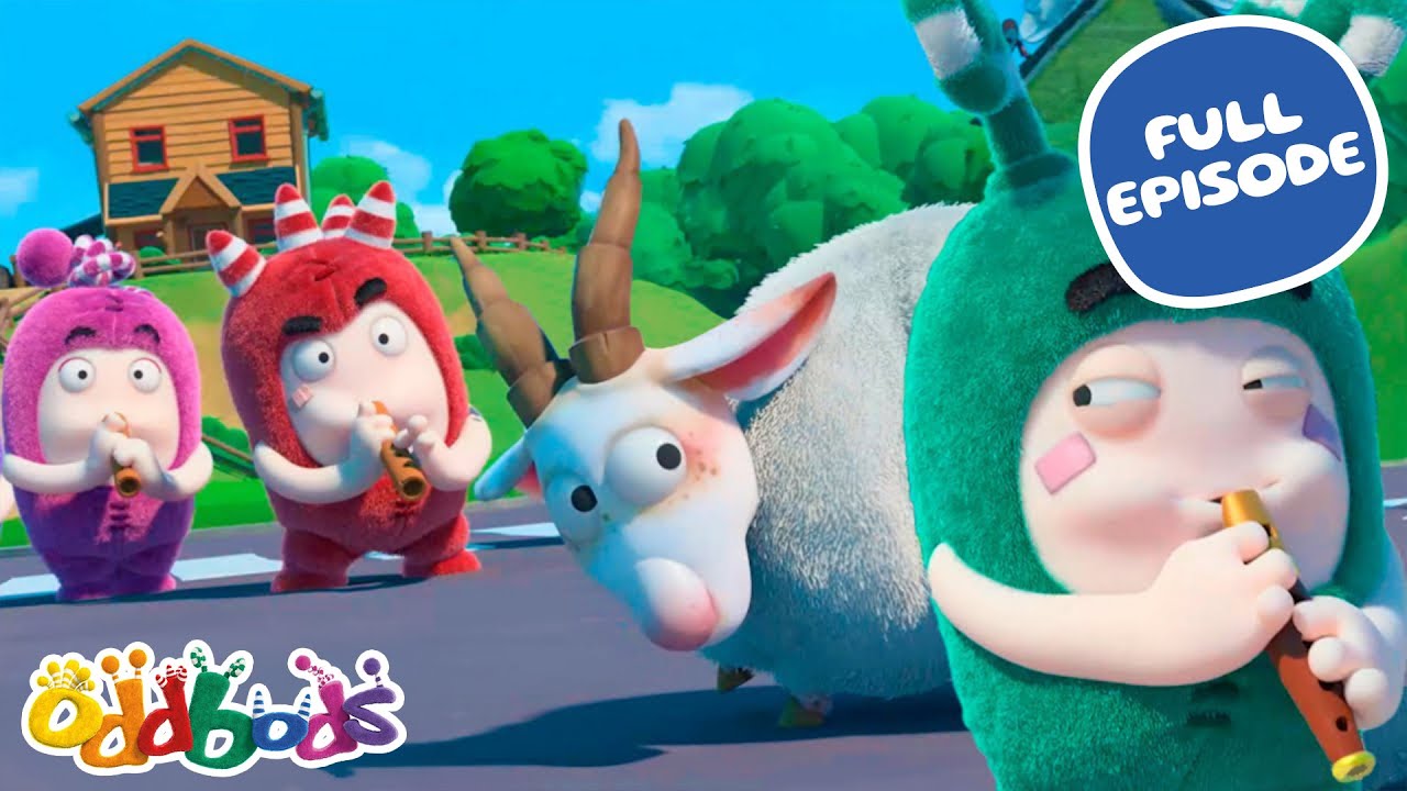 The Pied Piper of Oddsville 🪈🐐 | Oddbods Cartoons | Funny Cartoons For ...