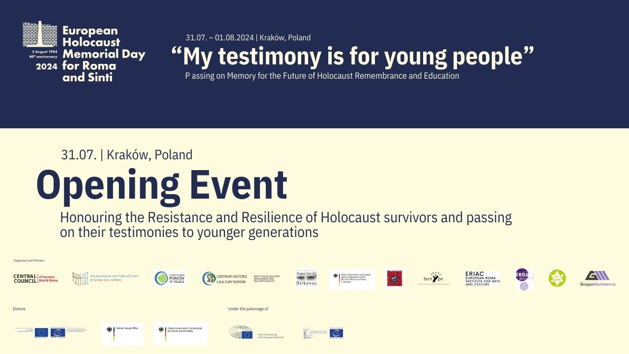International Conference Opening Event: "My testimony is for young ...