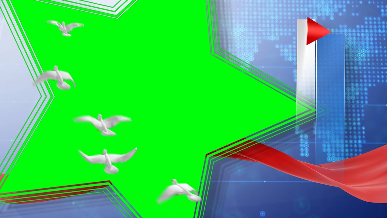 Professional Blue Star World Promo - Slideshow - Green Screen Template ...