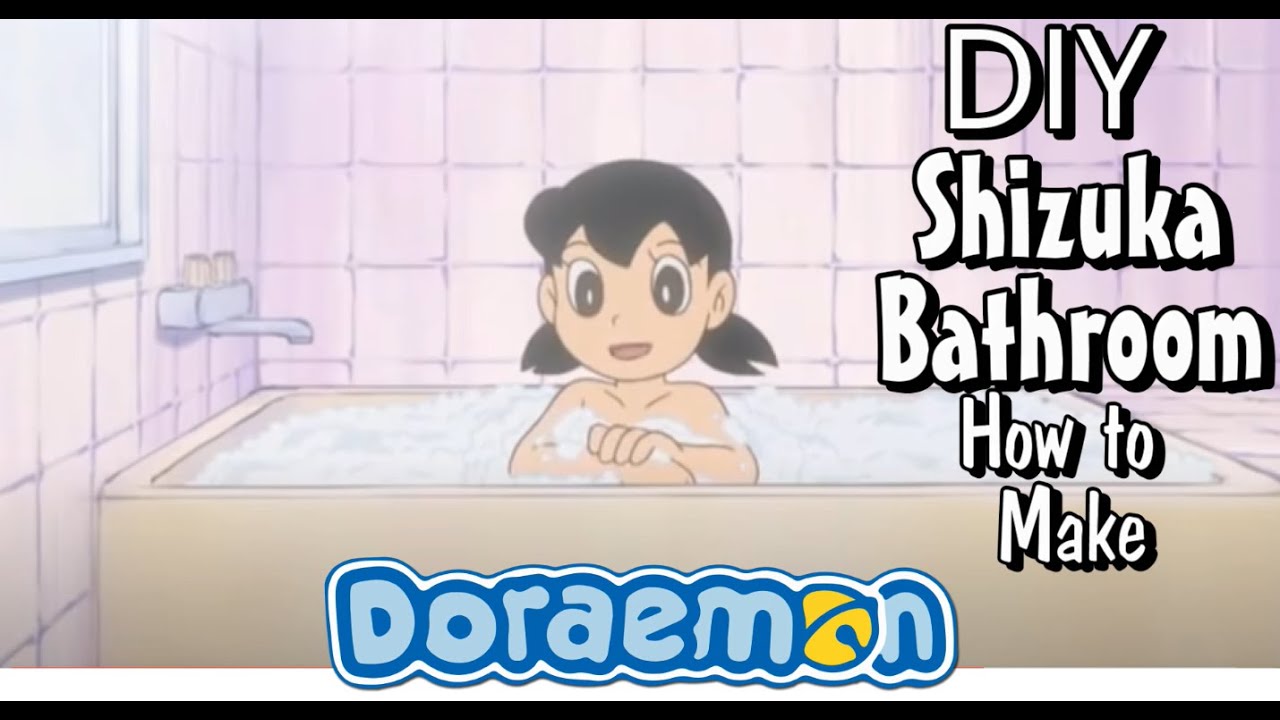 Shizuka Bathroom 【nobitas Love】 Diy Doraemon Paperart Cardboard 靜香洗澡 哆啦a夢新番 Part 1