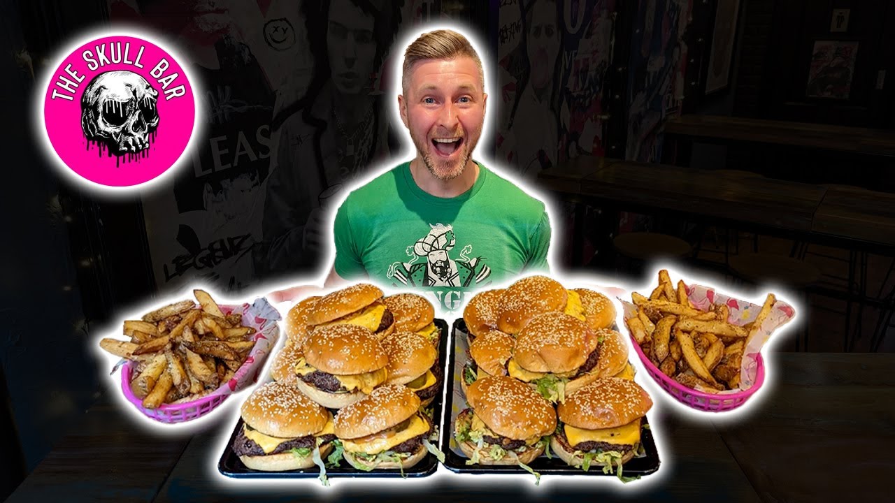 NUMB SKULL BURGER CHALLENGE - AS MUCH AS YOU CAN EAT IN 30 MINUTES ...