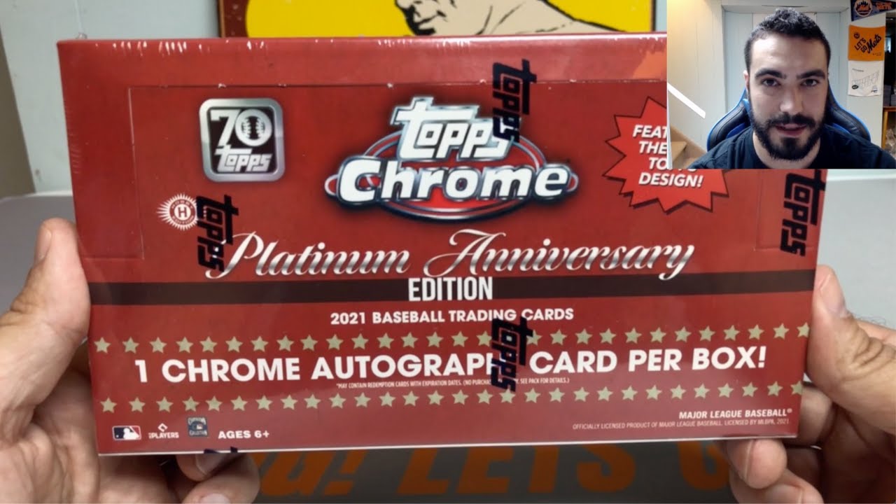 2021 Topps Chrome Platinum Anniversary Hobby Box - New Release!!! - YouTube