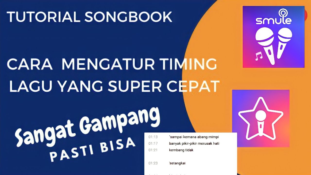 Cara mengatur timing lagu yang super cepat saat membuat songbook smule ...