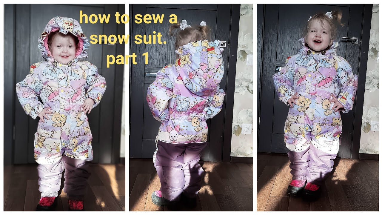 how to sew a snow suit. part 1 Toddler snowsuit sewing Pattern ...