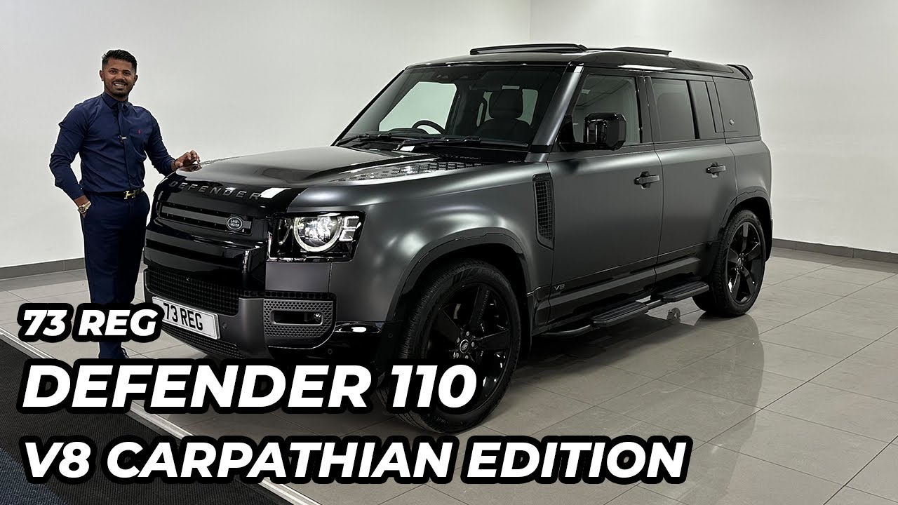 73 Reg Land Rover Defender 110 5.0 V8 Carpathian Edition - YouTube