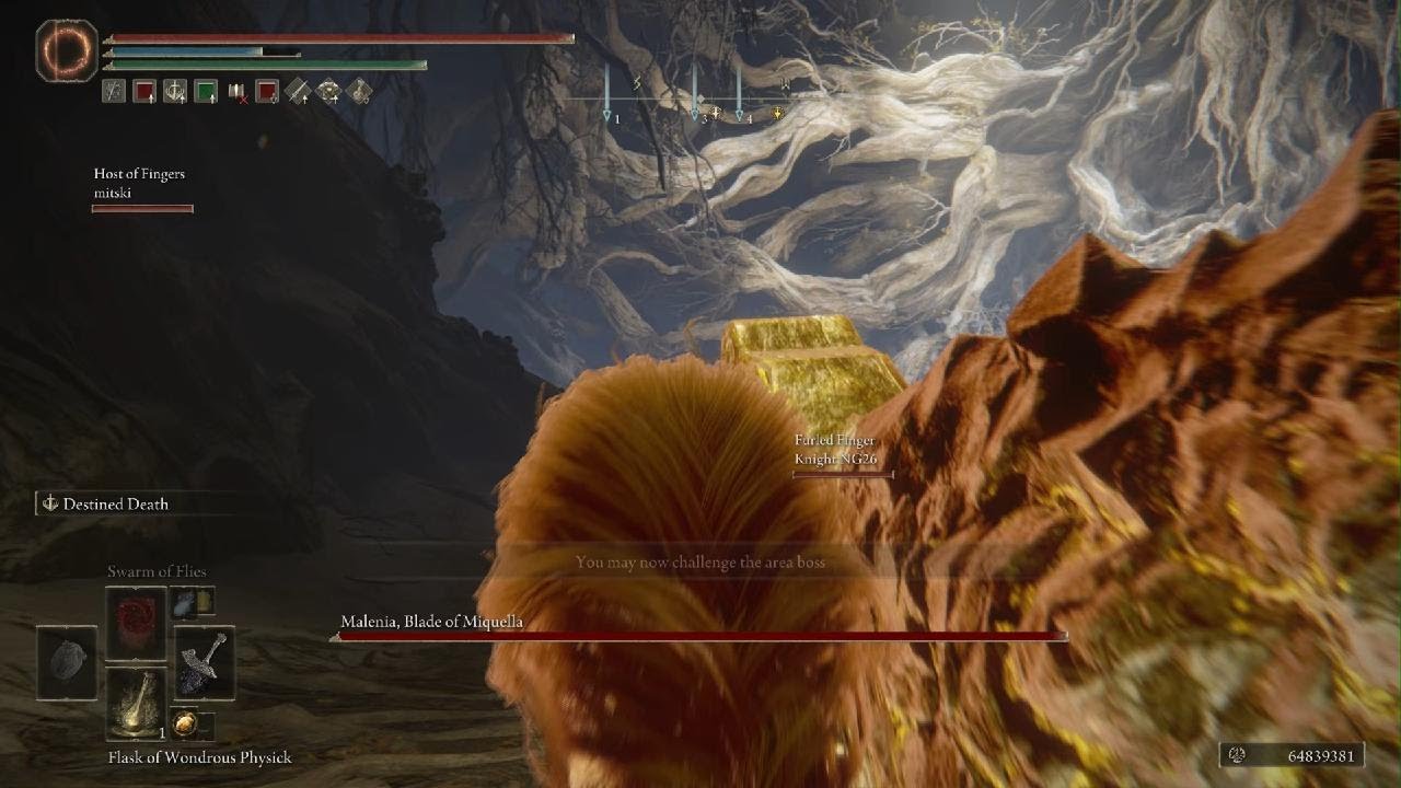 ELDEN RING Malenia Win she coudnt move in 2nd phase - YouTube