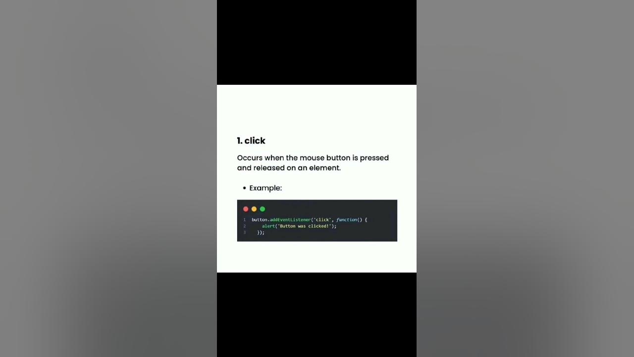 Mouse Events In Javascript Webdevelopment Fypシ゚viral Programming Fyp Youtube