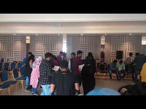 Human Bingo excellent team awareness game at Corporate Team Outing Chennai Male Anchor Thamizharasan