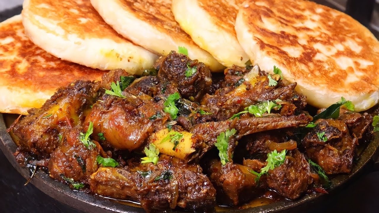 Sunday Brunch Menu - Mutton Chukka Bun Parotta | Kerala Mutton Sukka ...