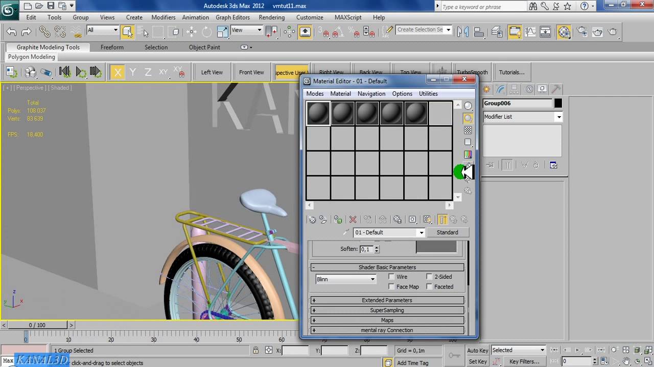 3Ds Max bicycle modeling tutorial 2016 - final part - YouTube