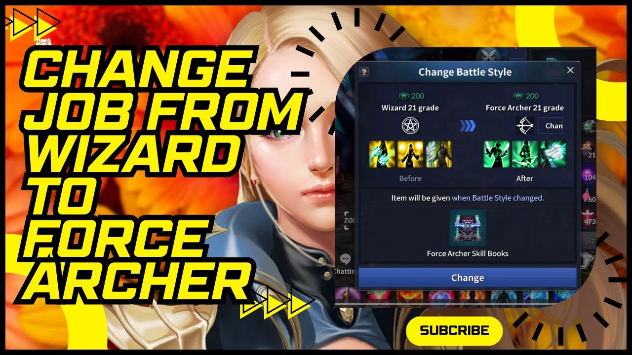 CABAL MOBILE - CHANGE CLASS FROM WIZARD TO FORCE ARCHER - YouTube