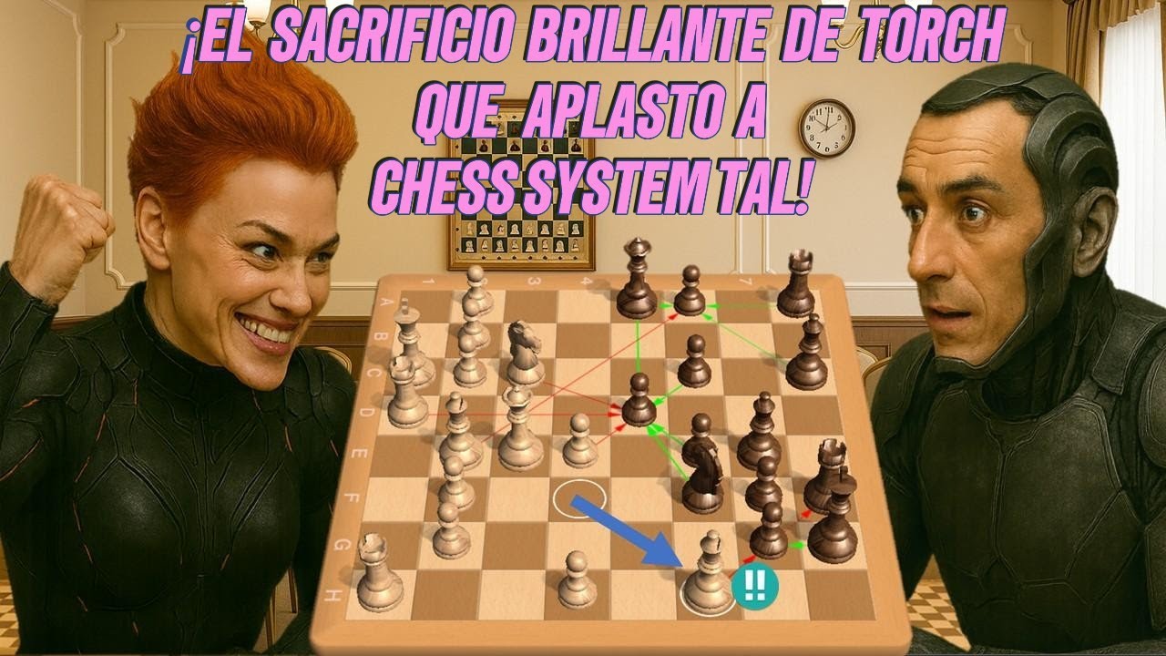 ¡SACRIFICIO BRILLANTE DE TORCH QUE APLASTÓ A CHESS SYSTEM TAL! Torch vs ...