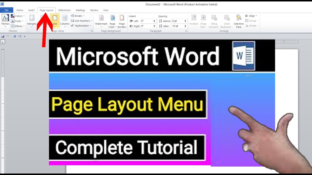 Microsoft Word (Pagelayout Menu) Tutorial (नेपाली)- Complete Ms- Word ...