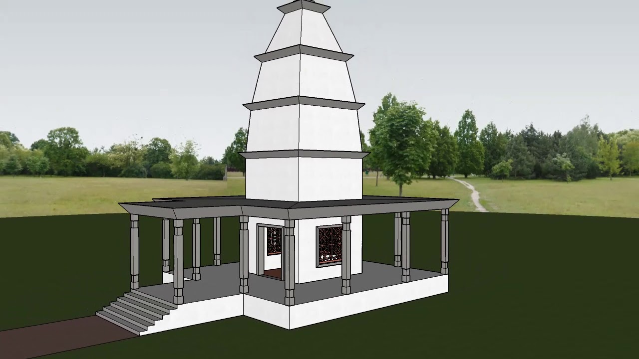 SHIVA TEMPLE #SKETCHUP - YouTube