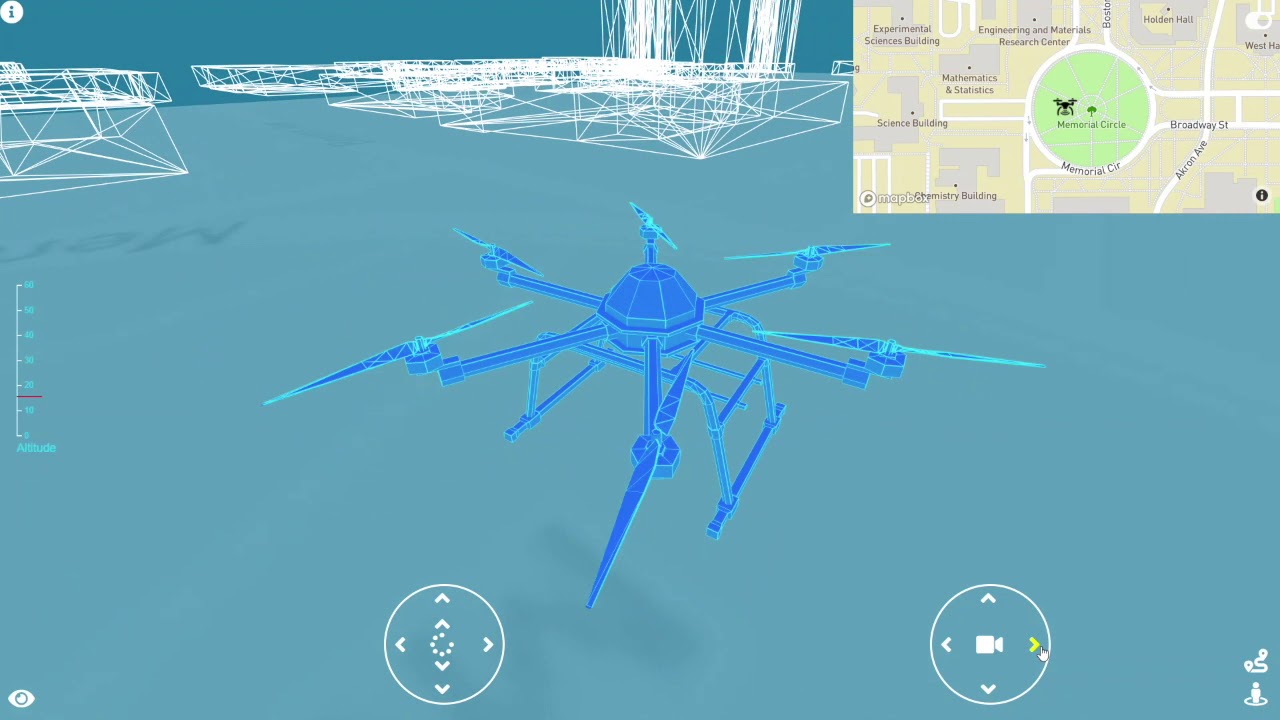 DroneVR: A Web Virtual Reality Simulator for Drone Operator - YouTube