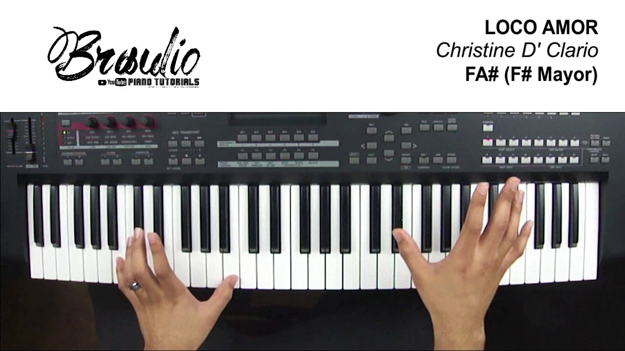 LOCO AMOR - CHRISTINE D'CLARIO (Piano Tutorial) - YouTube
