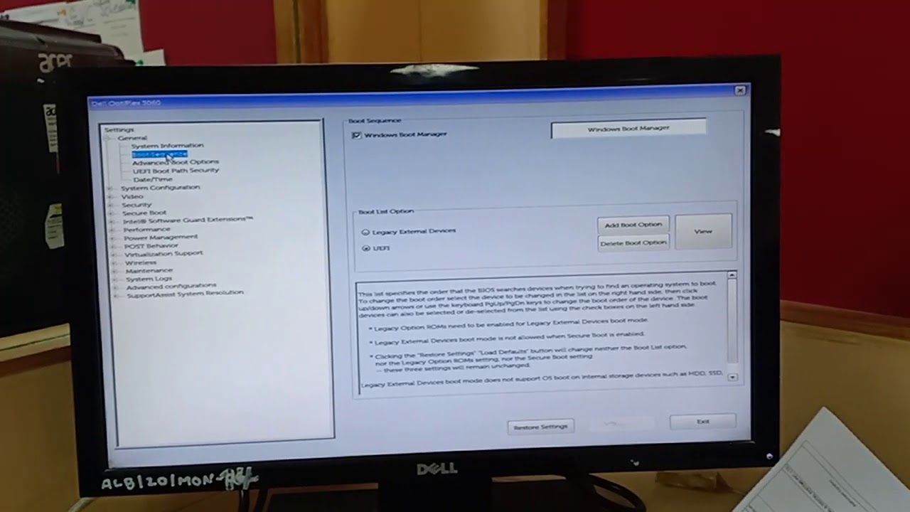 BIOS Settings for win 7 installation in Dell 3050 and 3060 PC - YouTube
