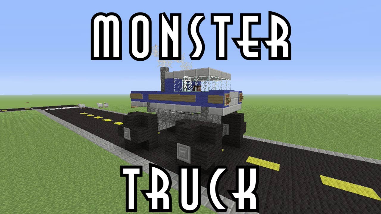 Minecraft Vehicle Tutorial - Monster Truck - YouTube
